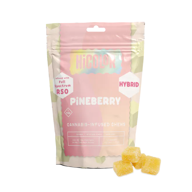 HiCOLOR - RSO Edibles - 10ct - Pineberry - 10mg